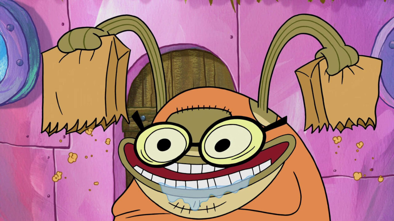 Bubble Bass SpongeBob Fast Food Critic Vibrant Wallpaper | Background ...