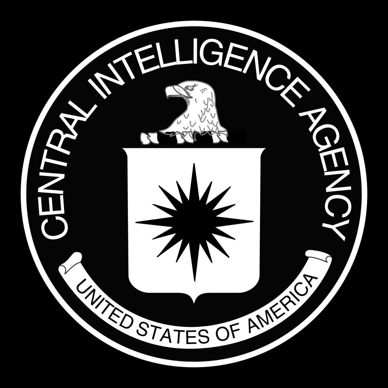 CIA Logo Black and White Official Emblem Wallpaper | Background FREE ...