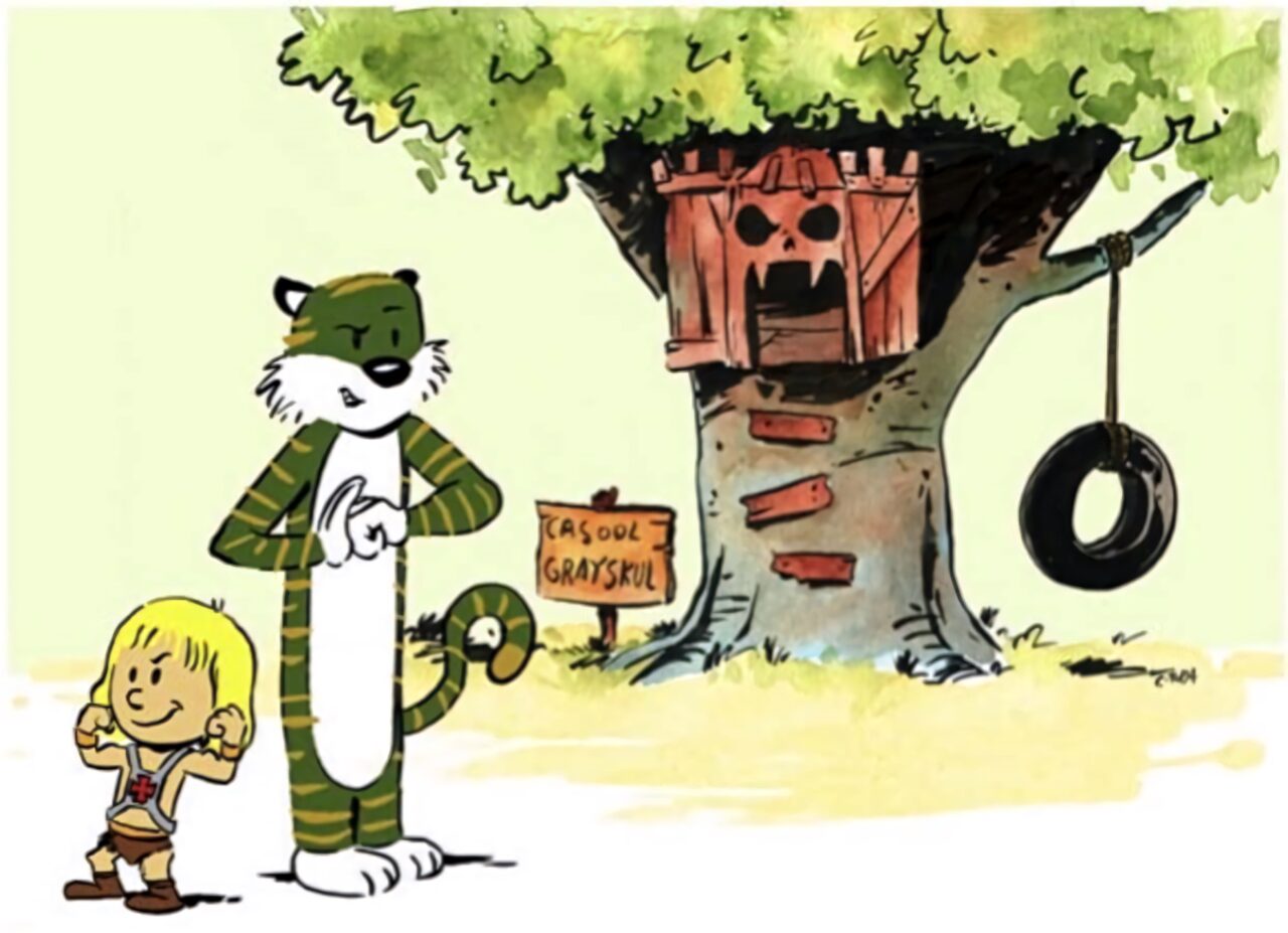 Calvin and Hobbes Castle Grayskull Treehouse Wallpaper | Background ...
