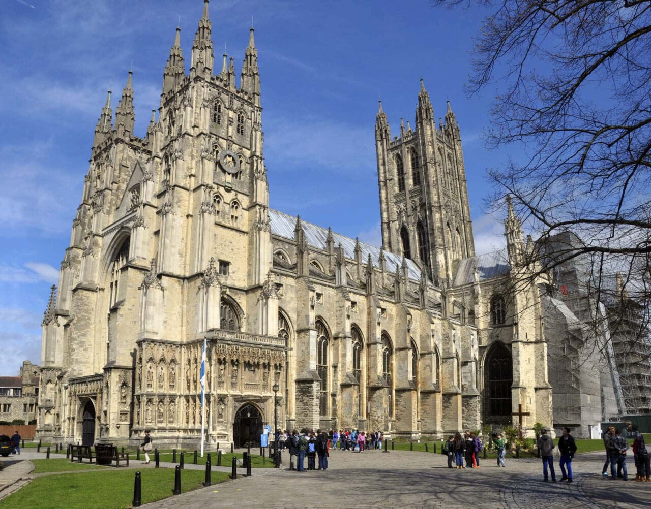 Canterbury Cathedral Autumn Gothic Architecture Wallpaper | Background ...
