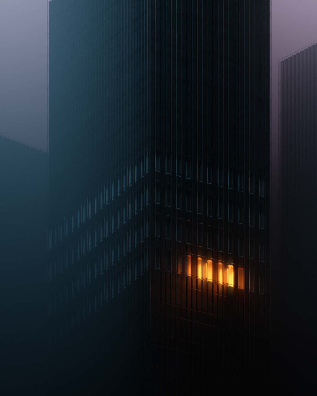 Mysterious Building in Dusky Fog Wallpaper | Background FREE Download ...
