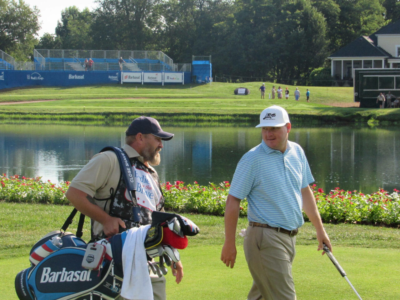 Chad Campbell and Caddie Golf Course Teamwork Wallpaper | Background ...