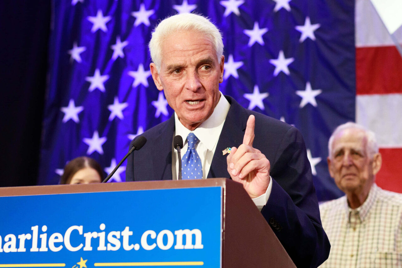Charlie Crist Leadership Moment with American Flag Wallpaper ...