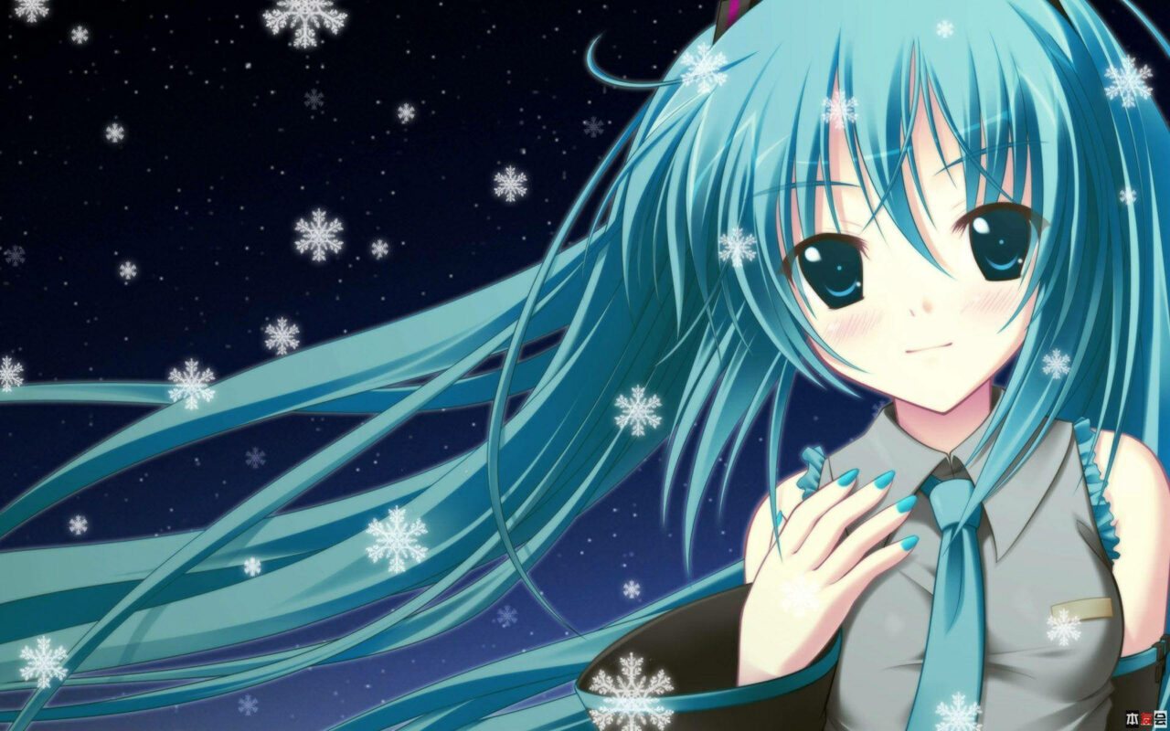 Magical Anime Girl Under Starry Night Wallpaper | Background FREE ...