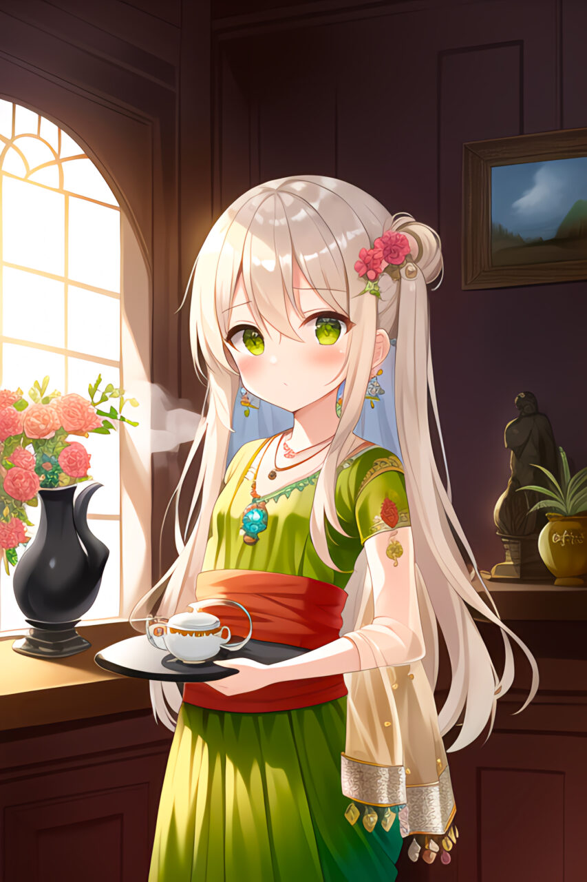 Charming Girl in Cozy Room Wallpaper | Background FREE Download ...