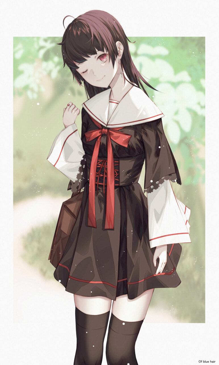 Charming Anime Girl in Stylish Outfits Wallpaper | Background FREE ...