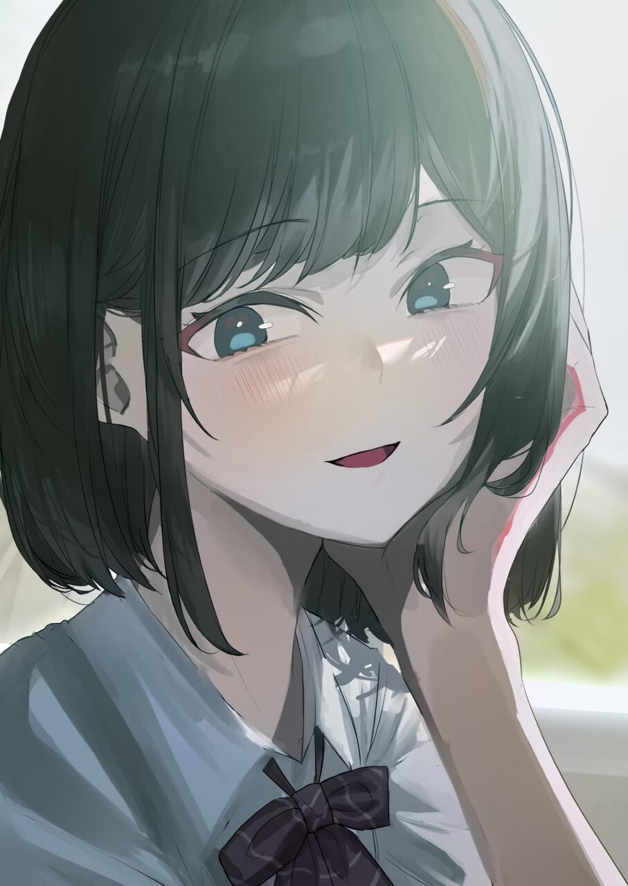 Charming Anime Girl with Warm Smile Wallpaper | Background FREE ...