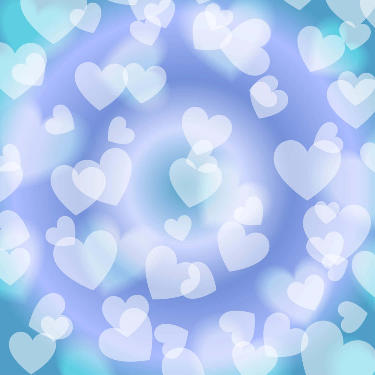 Serene Heart Patterns in Soft Blue Wallpaper | Background FREE Download ...