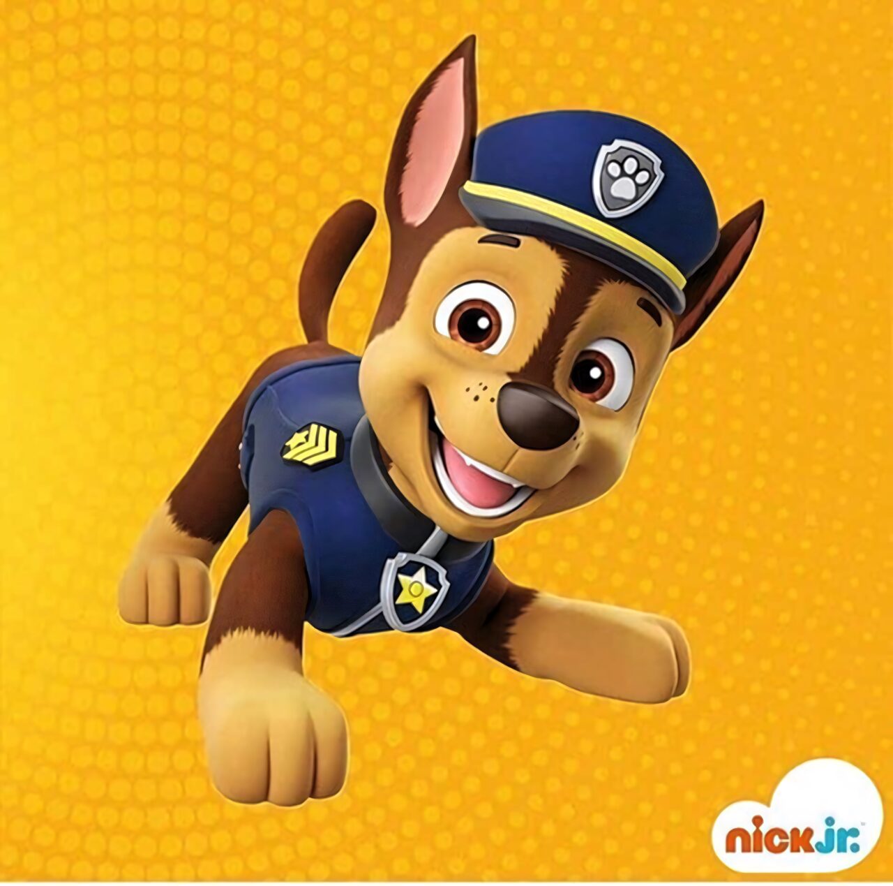 Chase Paw Patrol Heroic Yellow Police Uniform Wallpaper | Background ...