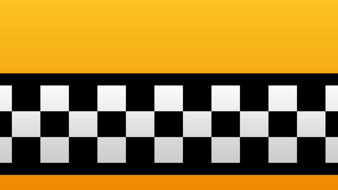 Vibrant Taxi Checkers Vector 4K Wallpaper | Background FREE Download ...