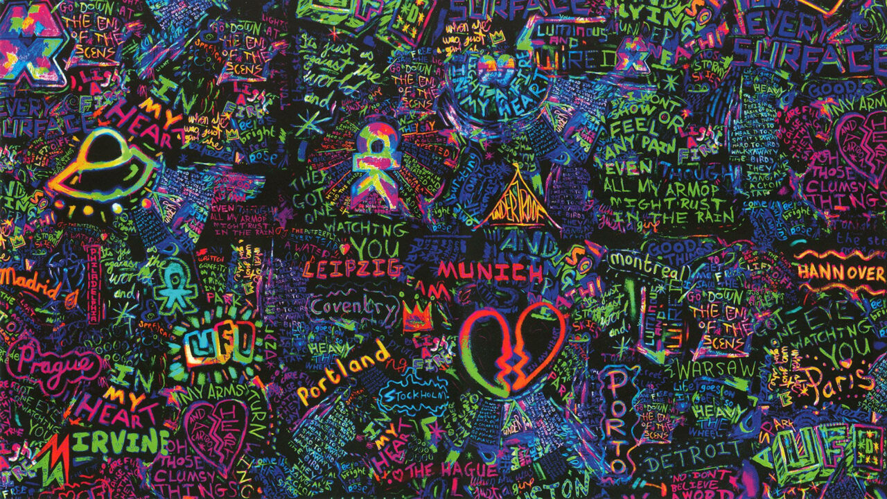 Coldplay Mylo Xyloto Neon Graffiti Art Wallpaper | Background FREE ...