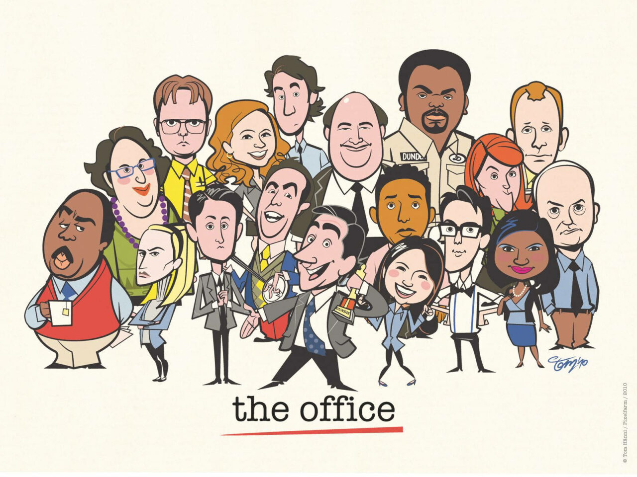 Dunder Mifflin Team Spirit Colorful Wallpaper | Background FREE ...