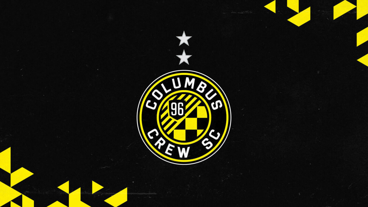 Columbus Crew Logo Black Yellow Geometric Stars Wallpaper | Background ...