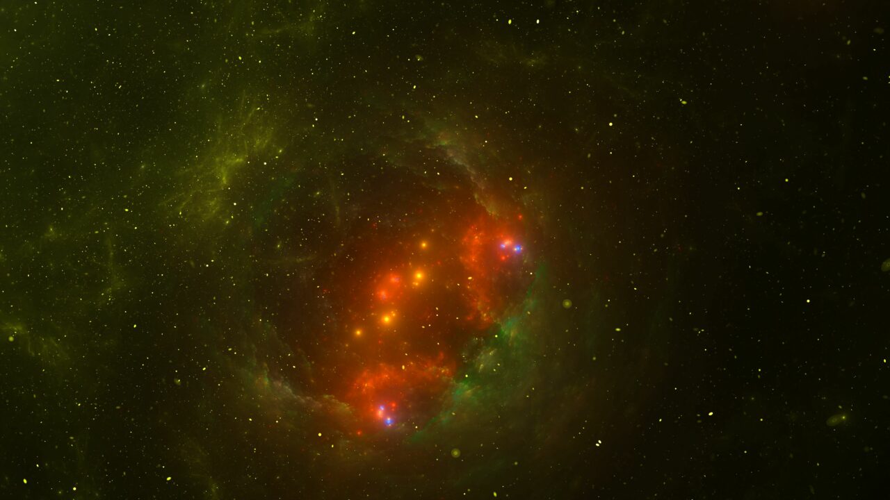 Cosmic Lights in Dark Space Wallpaper | Background FREE Download ...
