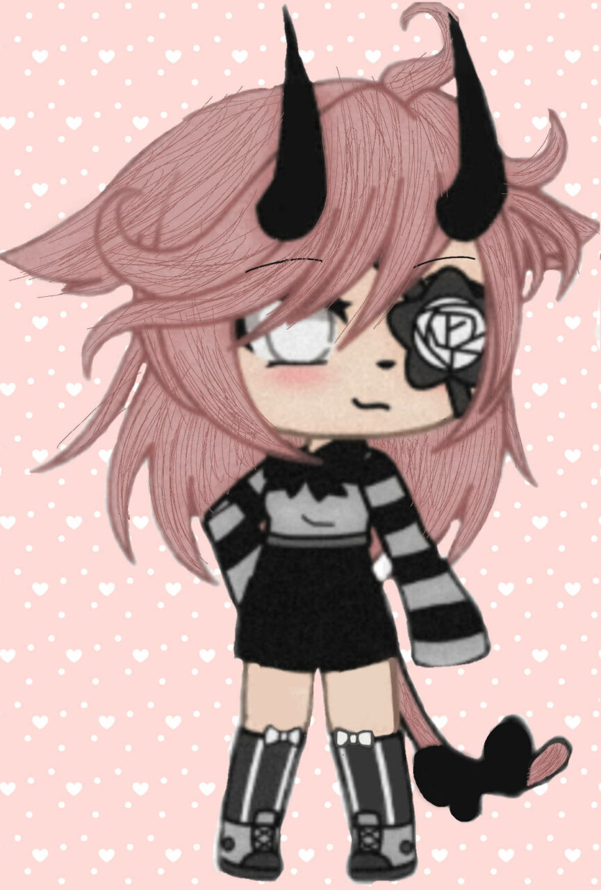 Cute Gacha Girl with Pink Hair Wallpaper | Background FREE Download ...