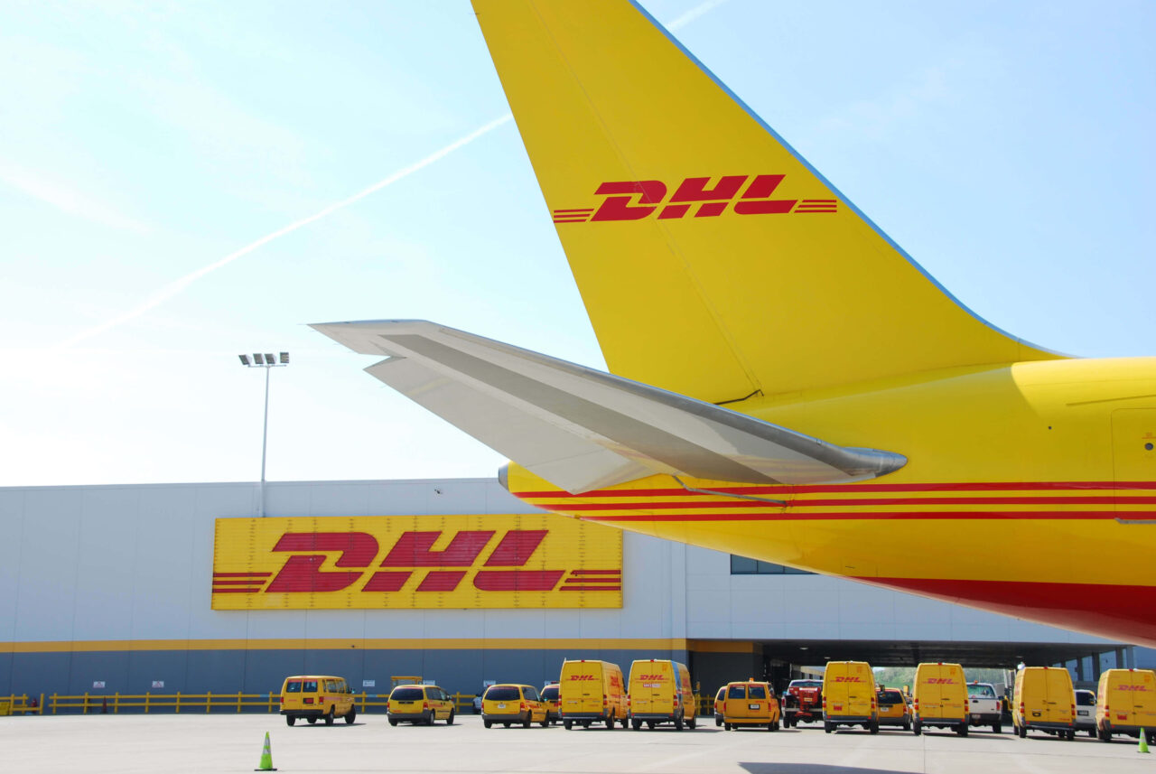 DHL Airplane and Vans at Warehouse Global Logistics Wallpaper ...