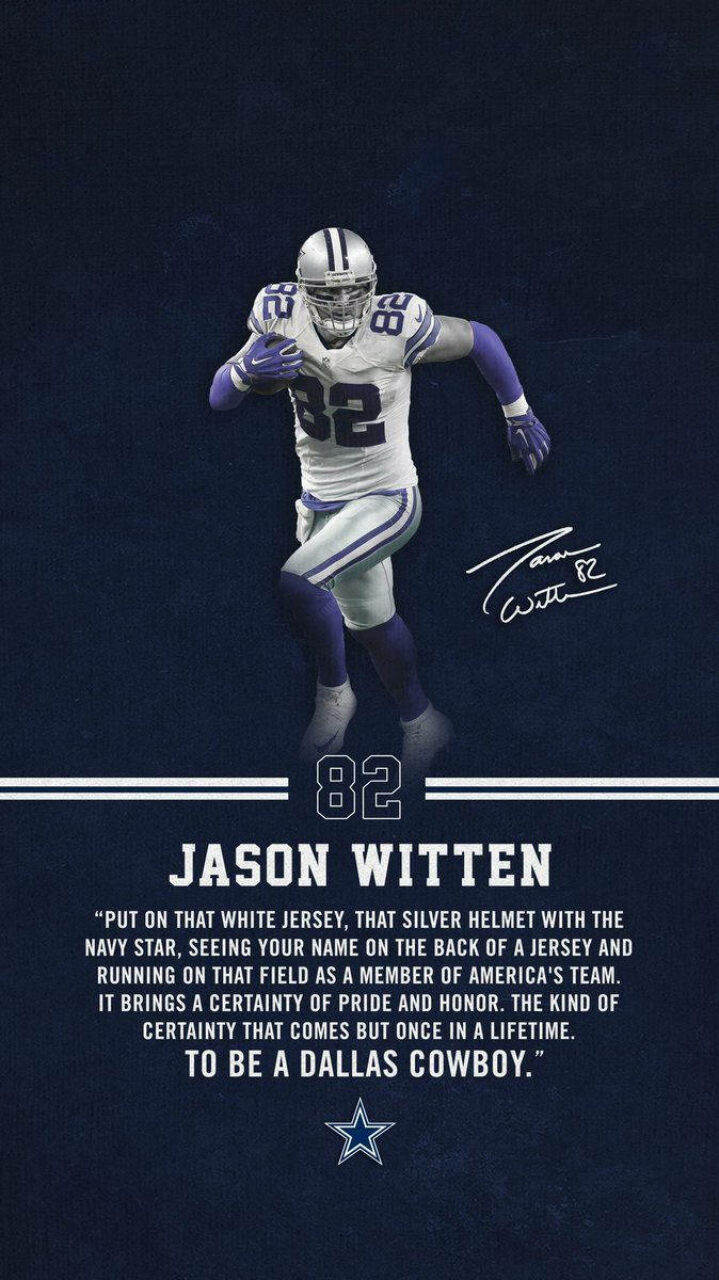 Jason Witten Dallas Cowboys Inspirational Jersey Wallpaper | Background ...