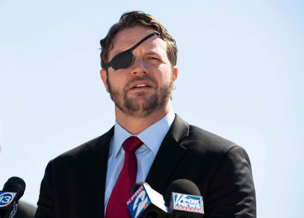Dan Crenshaw Leadership Portrait in Suit and Eyepatch Wallpaper ...