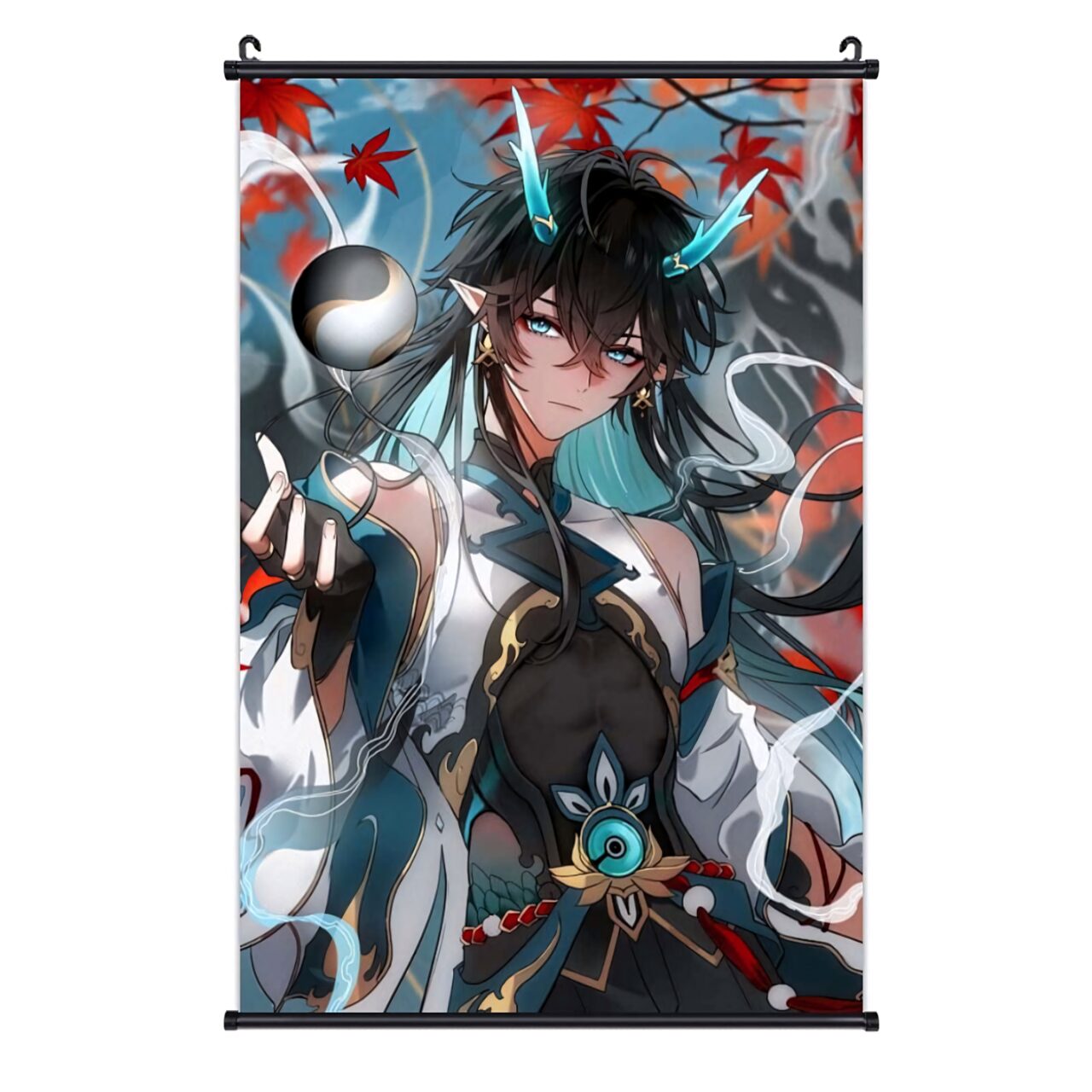 Dan Heng Fantasy Art with Teal Horns Anime Wallpaper | Background FREE ...
