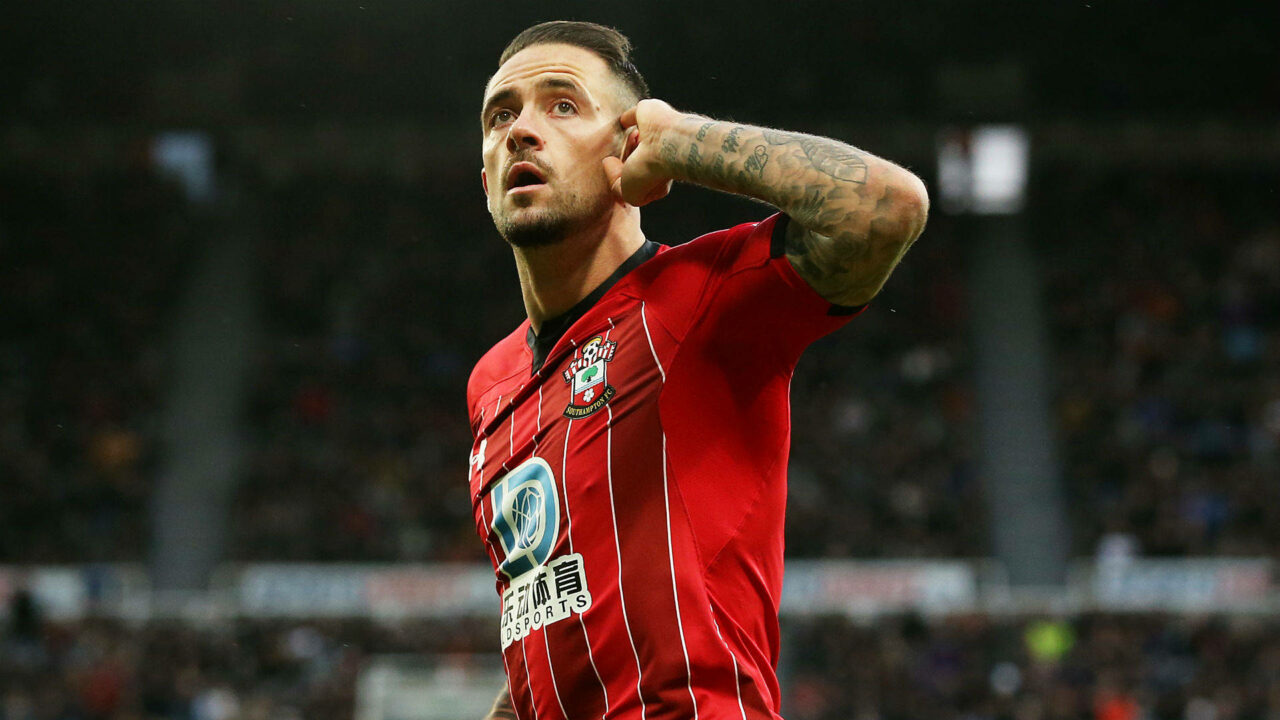 Danny Ings Celebrates in Red Southampton Jersey Wallpaper | Background ...