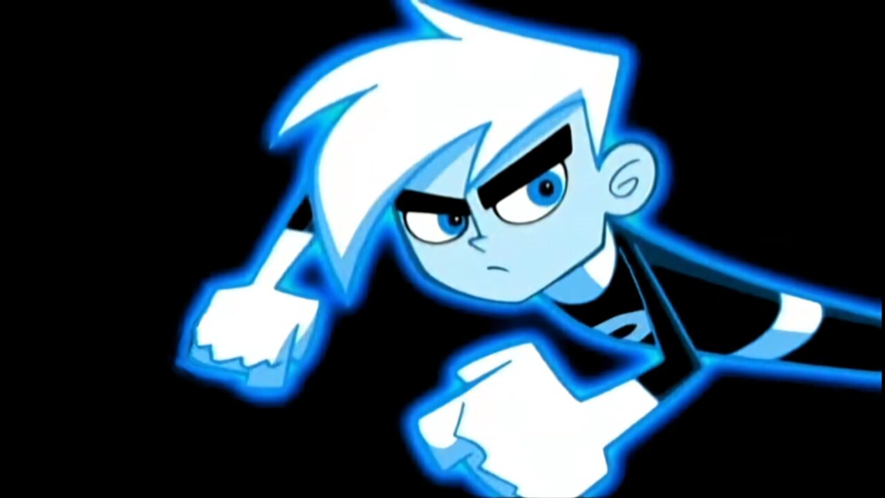 Danny Phantom Ghost Form Blue Glow Action Wallpaper | Background FREE ...