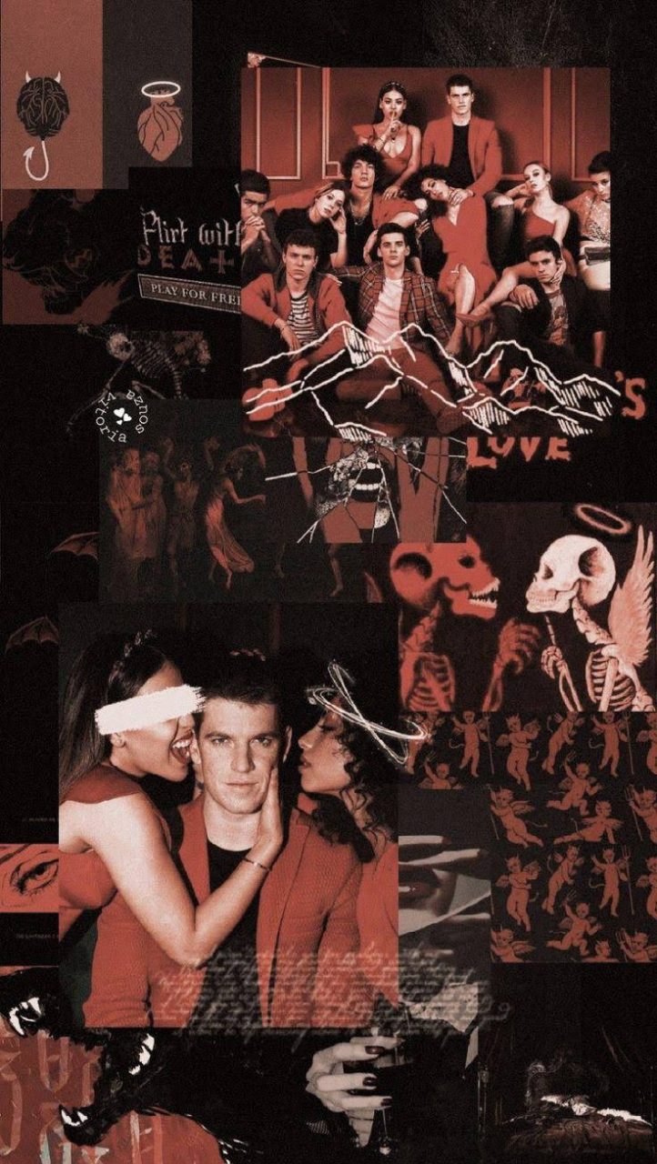 Elite Netflix Dark Aesthetic Guzmán Moody Collage Wallpaper ...