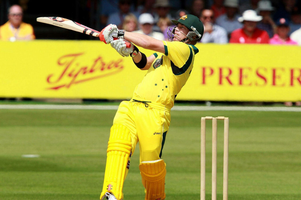 David Warner Batting Action Australian Cricket Wallpaper | Background ...