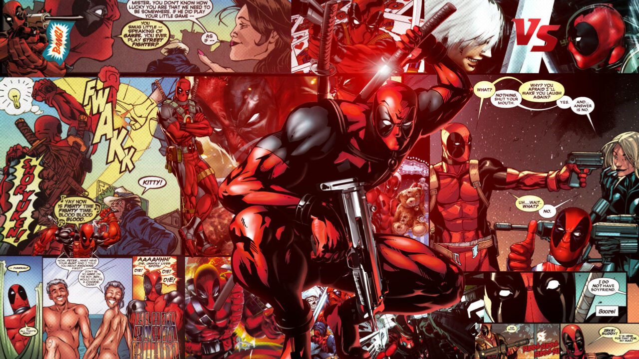 Badass Deadpool Comic Book Panels Wallpaper | Background FREE Download ...
