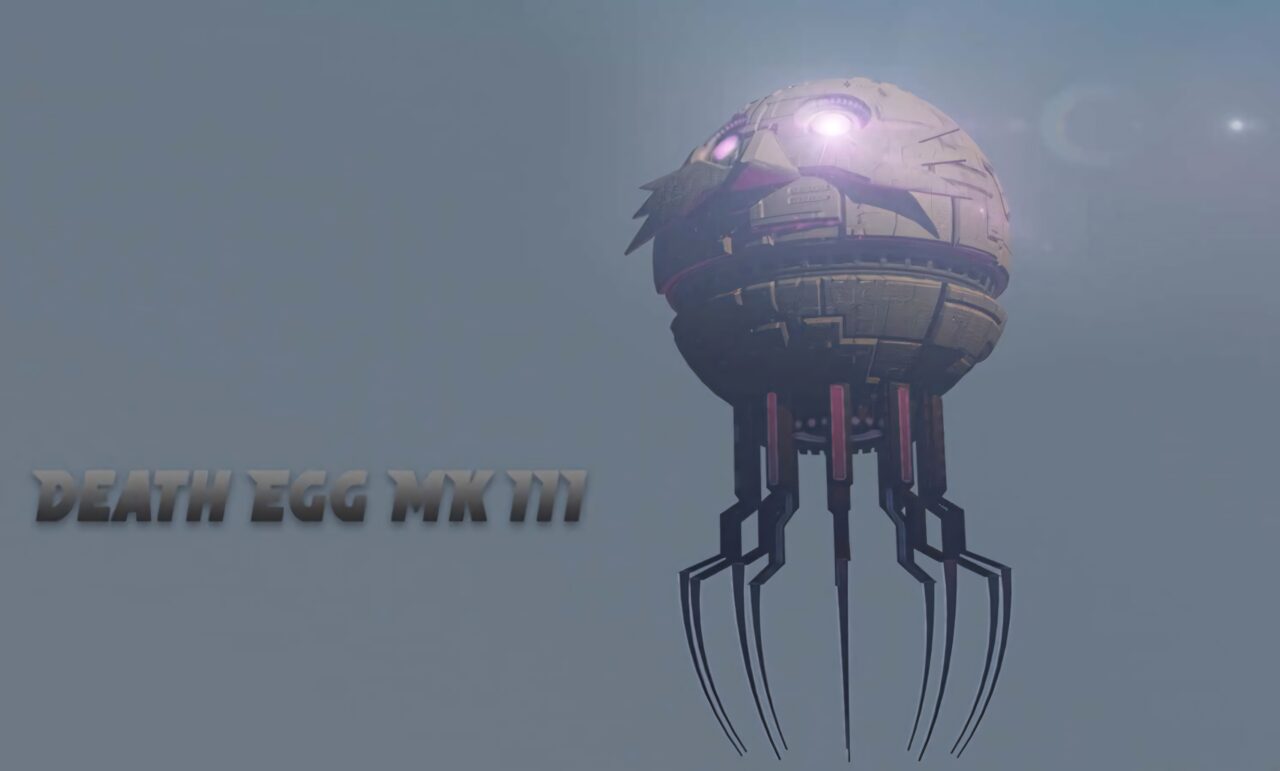Death Egg Fortress Sonic Futuristic Dark Purple Wallpaper | Background ...