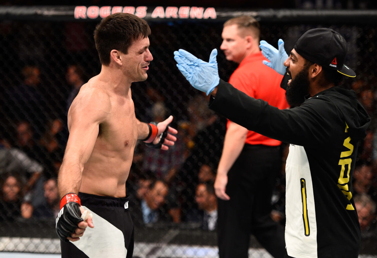 Demian Maia Celebrates Victory Over Carlos Condit MMA Wallpaper ...