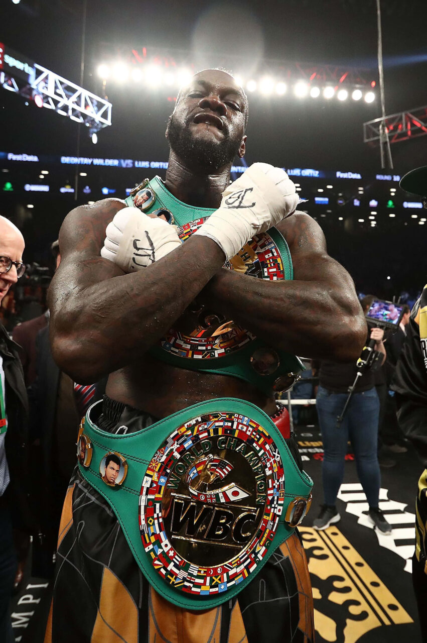 Deontay Wilder WBC Champion Victory Spotlight Wallpaper | Background ...