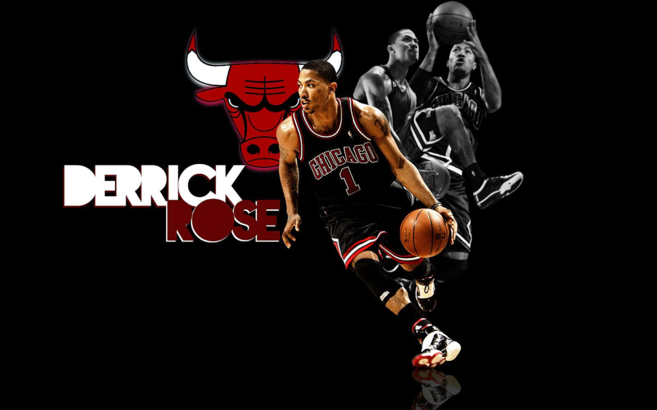 Derrick Rose Chicago Bulls Explosive Playmaking Wallpaper | Background ...