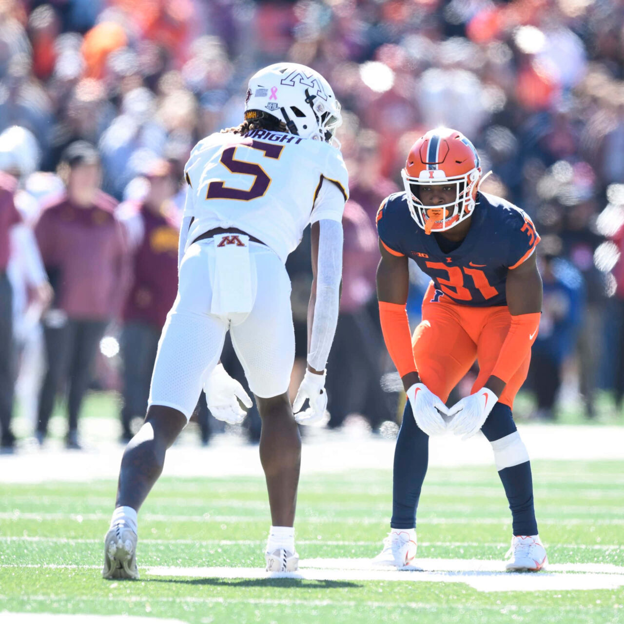 Devon Witherspoon vs Dylan Wright Intense Football Action Wallpaper ...