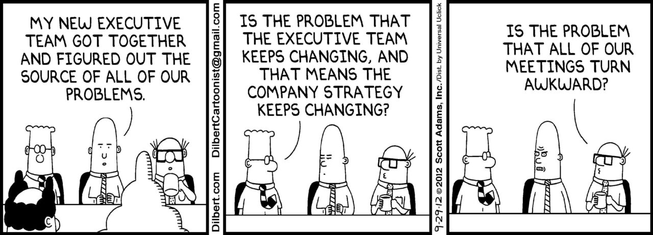 Dilbert Satire on Office Drama and Leadership Wallpaper | Background ...
