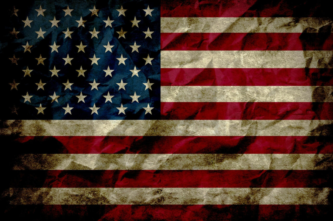 Distressed American Flag Grunge Military Style Wallpaper | Background ...