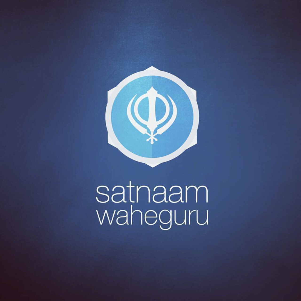 Sikhism Emblem on Blue Background Wallpaper | FREE Download - Vulplex.com