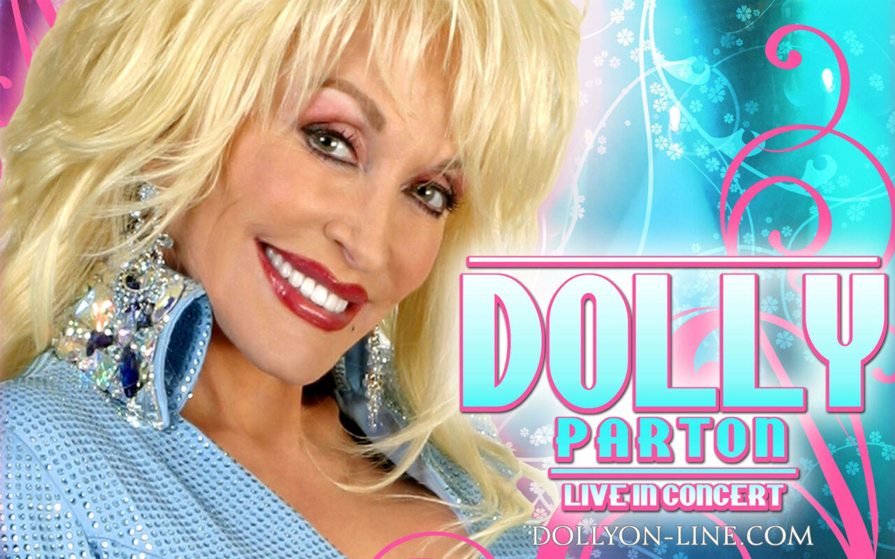 Dolly Parton Glam Blue Pop Art Vibrant Concert Wallpaper | Background ...