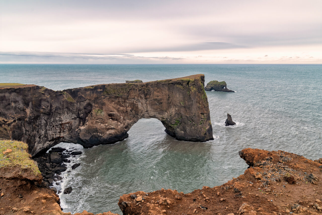 Dramatic Cliff and Natural Arch Ocean View Wallpaper | Background FREE ...