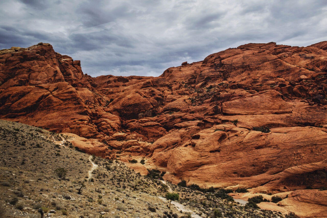 Dramatic Red-Rock Canyon Textures Wallpaper | Background FREE Download ...