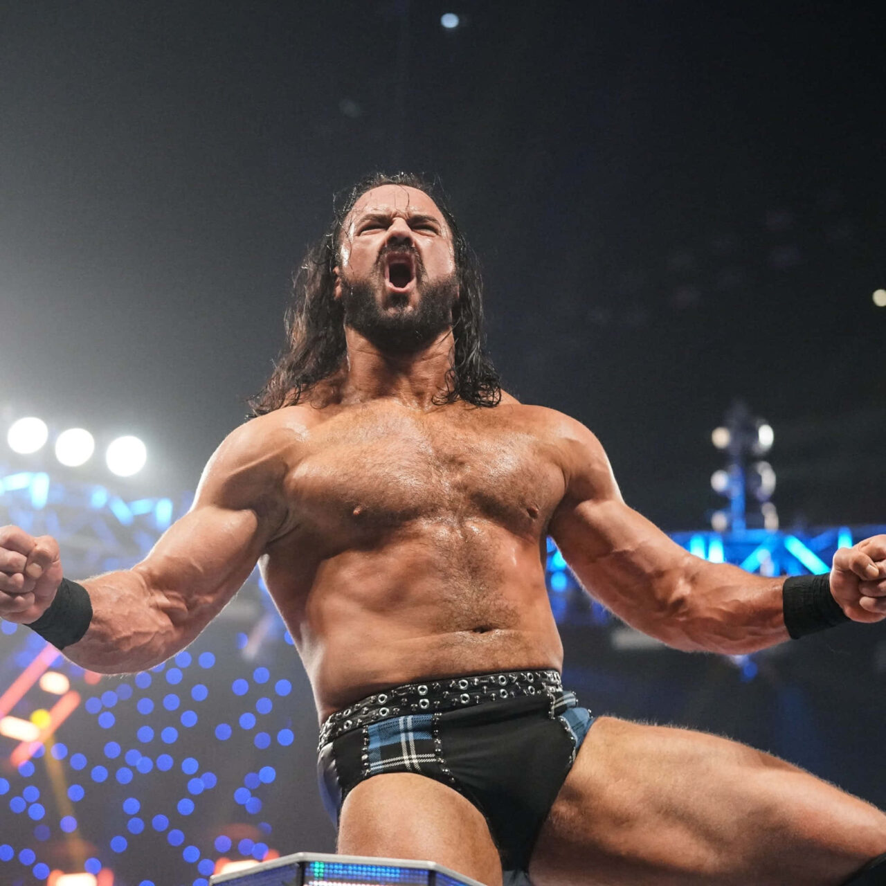 Drew McIntyre WWE Muscle Power Arena Lights Wallpaper | Background FREE ...