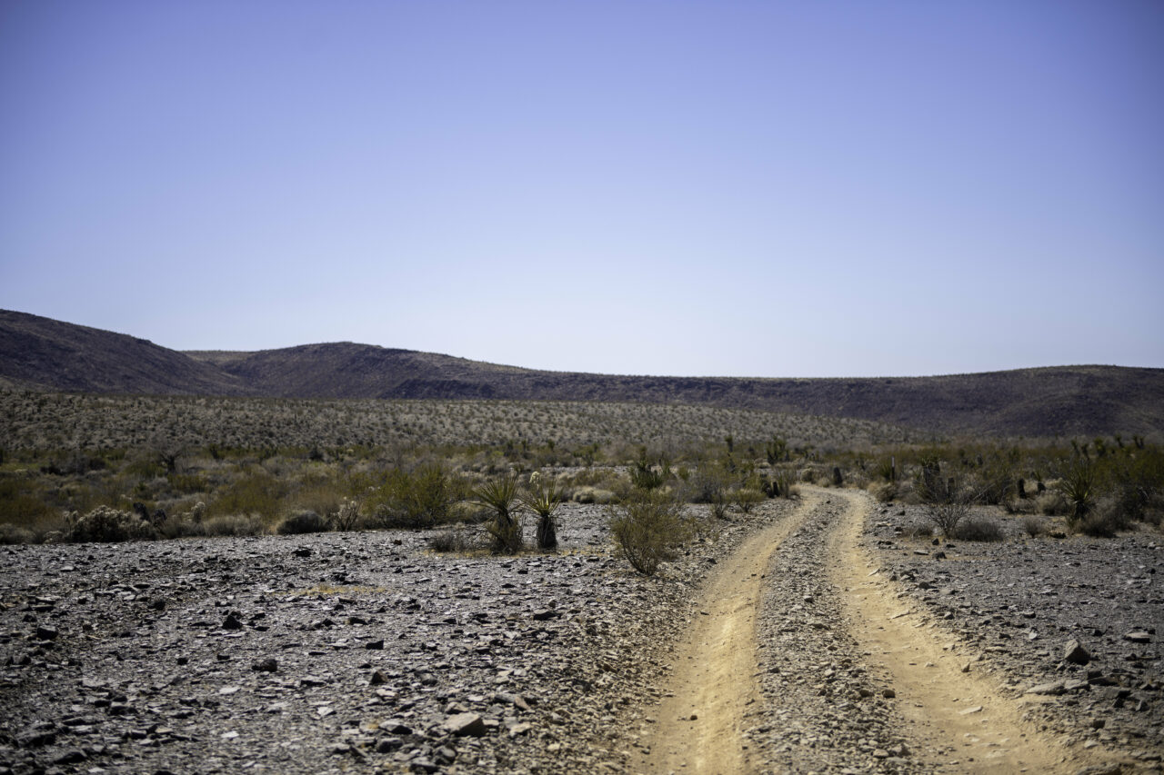 Desert Dirt Road Scenic Rugged Landscape Wallpaper | Background FREE ...