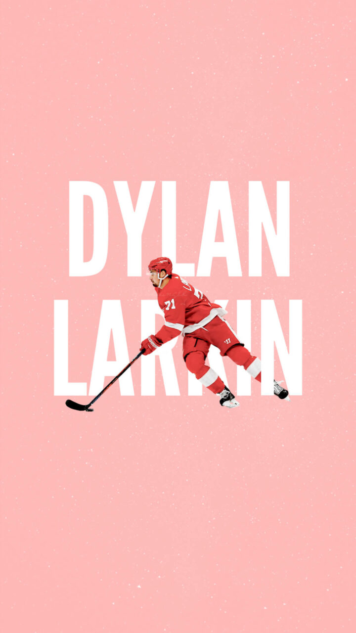 Dylan Larkin NHL Captain Pink Background Hockey Wallpaper | FREE ...