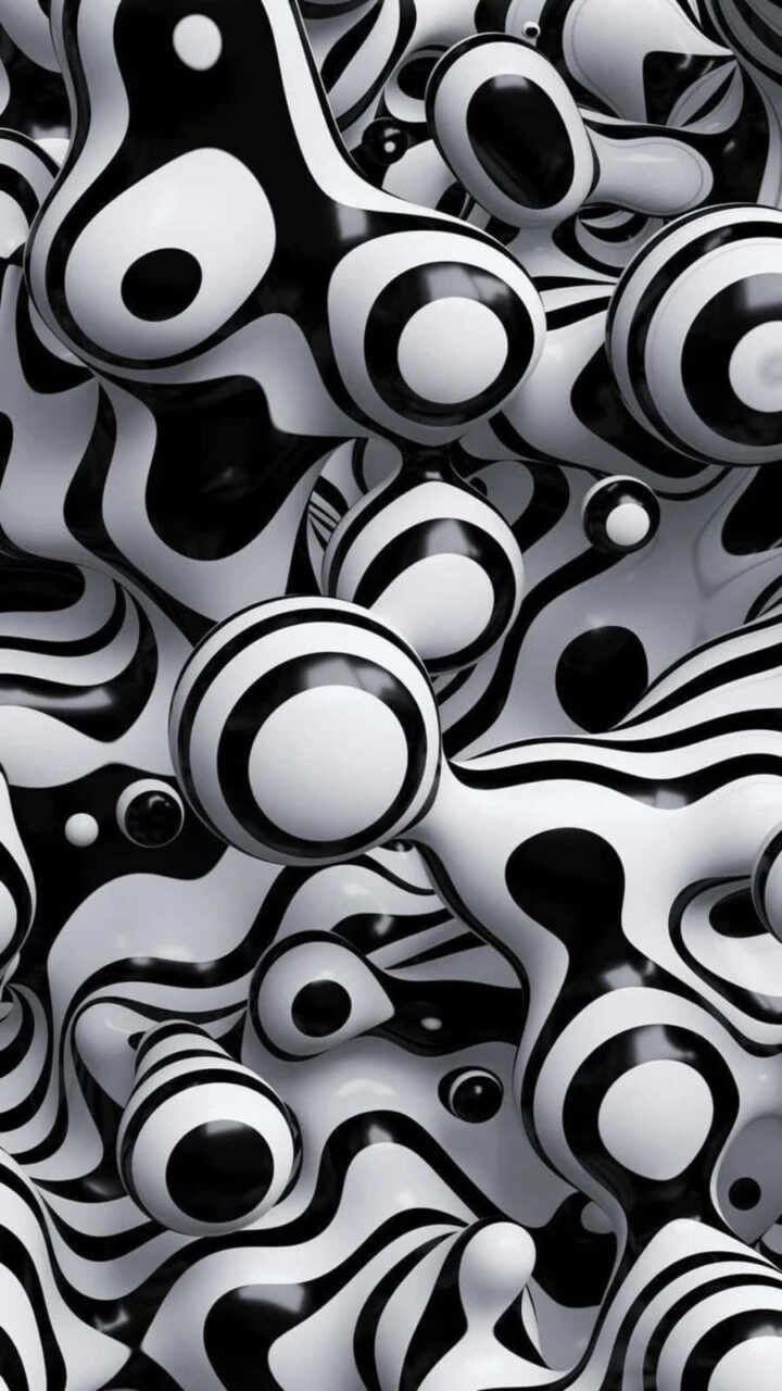 Dynamic Black and White Abstract Wallpaper | Background FREE Download ...