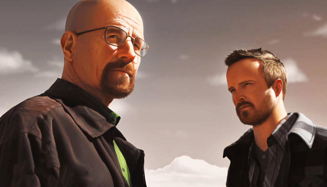 Epic Confrontation of Walter White and Jesse Pinkman Wallpaper ...