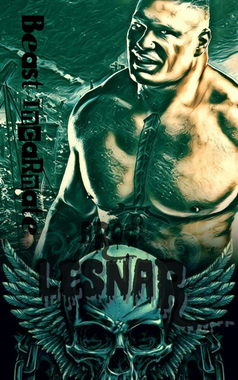 Brock Lesnar Beast Incarnate Fanart Green Tattoo Wallpaper | Background ...