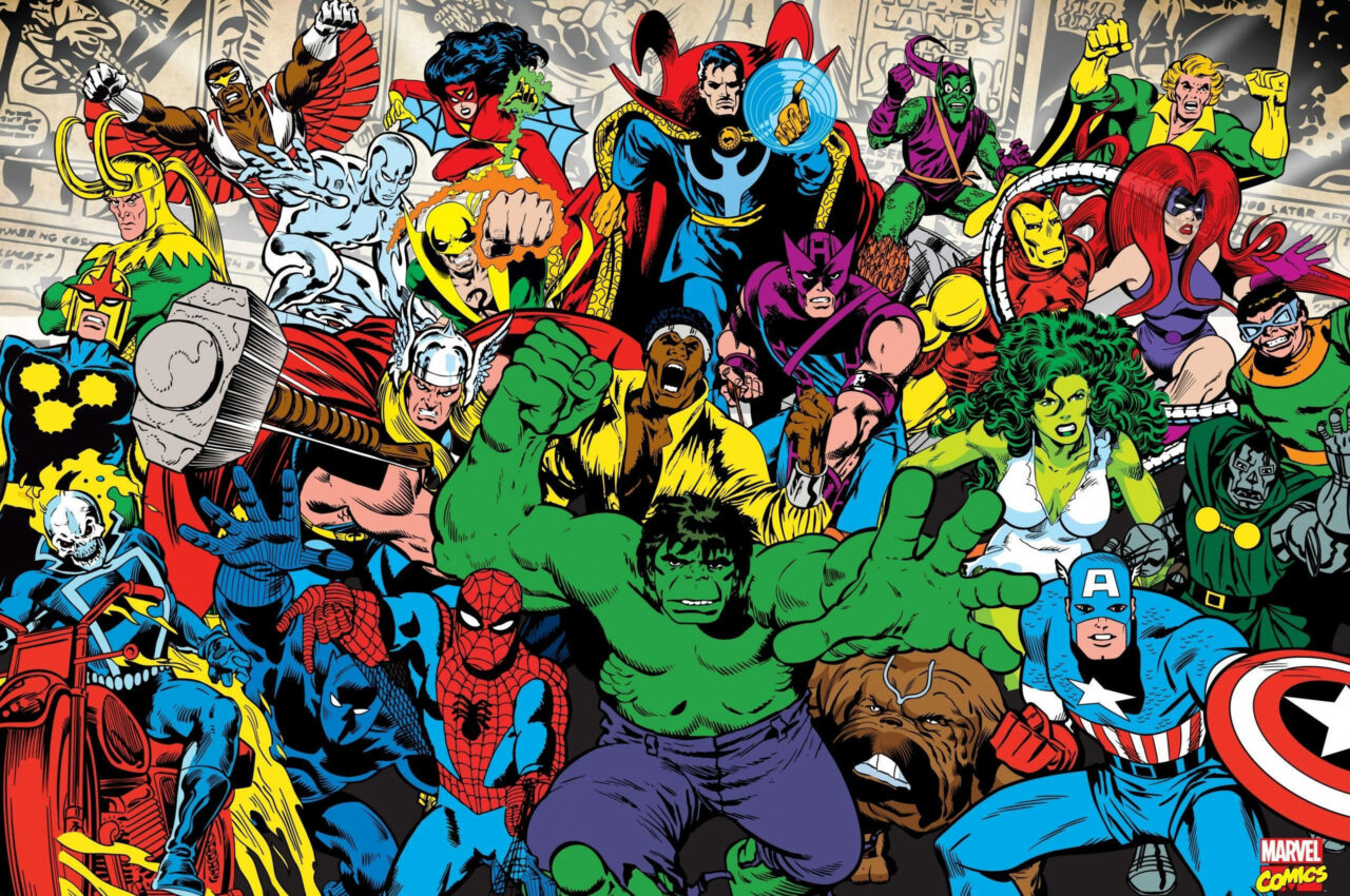 Vibrant Marvel Heroes and Villains Action Wallpaper | Background FREE ...