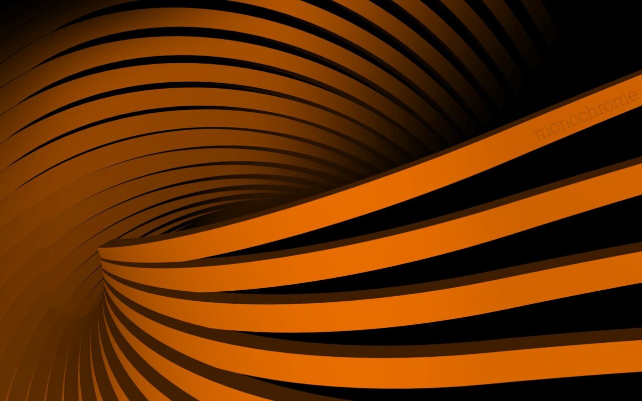 Dynamic Orange and Black Vortex Wallpaper | Background FREE Download ...