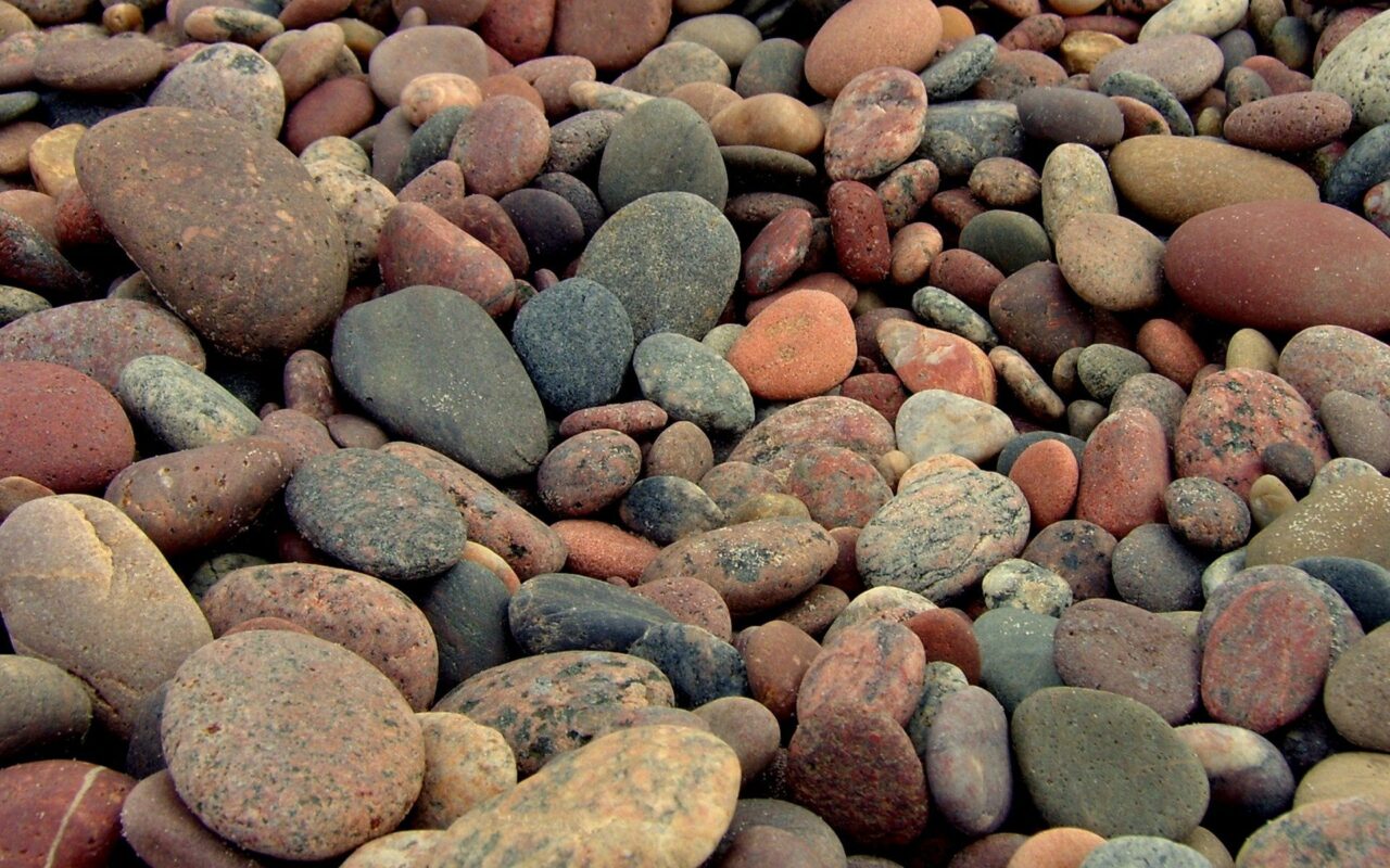 Earthy Smooth Stones Mosaic Natural Texture Wallpaper | Background FREE ...