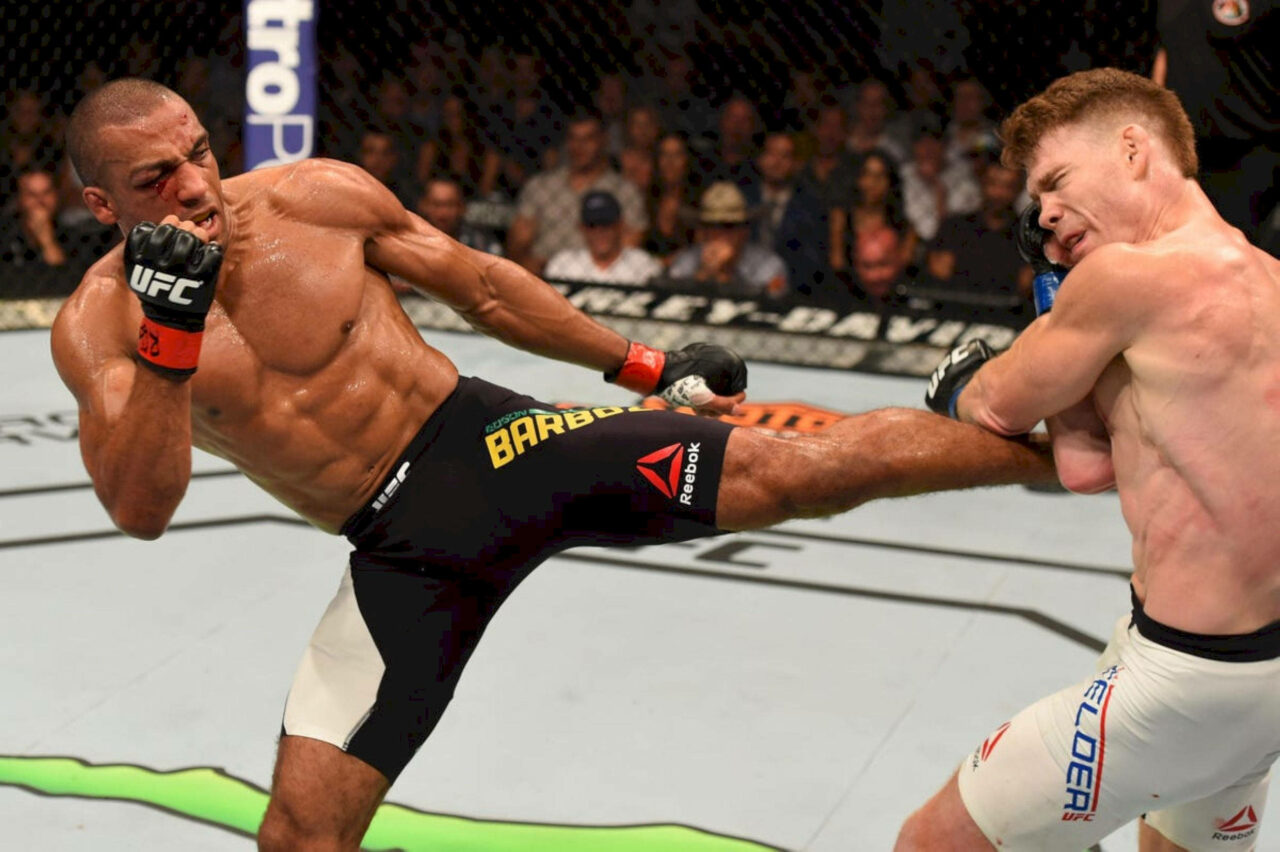Edson Barboza UFC Kick Knockout Action Wallpaper | Background FREE ...