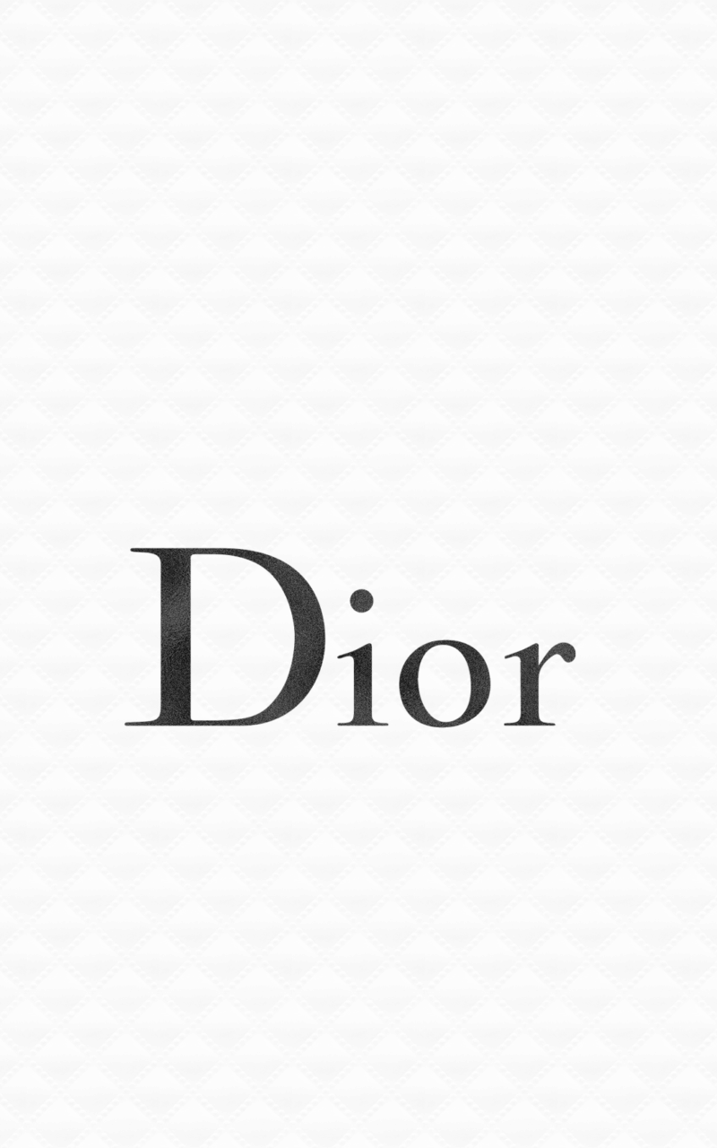 Elegant Dior Logo on Quilted White Luxury Wallpaper | Background FREE ...